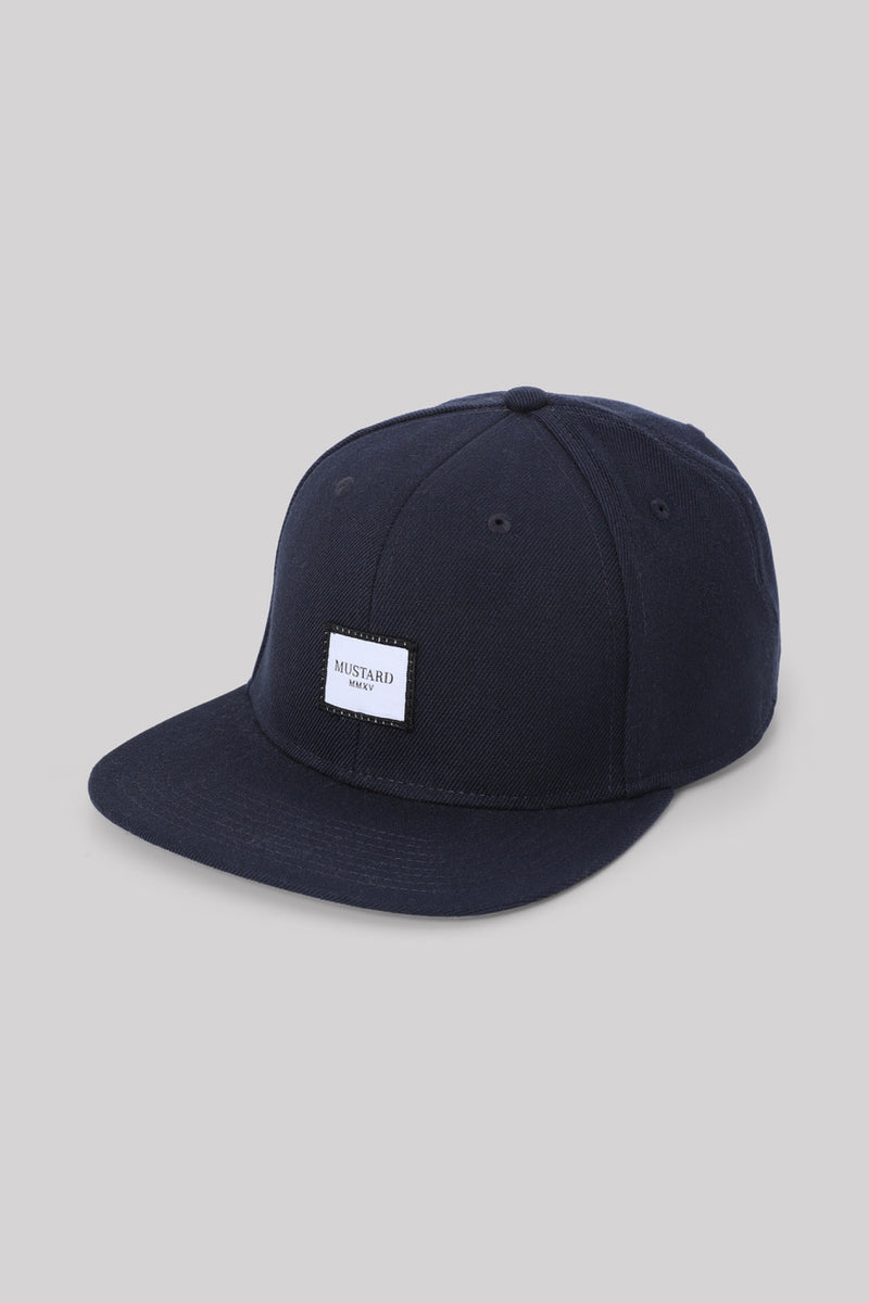 OG II Cotton twill patch snap back cap - Navy – Mustard Clothing